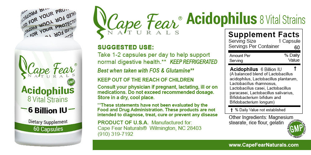 Acidophilus Supplement Pills Online | Lactobacillus Supplements – Cape ...